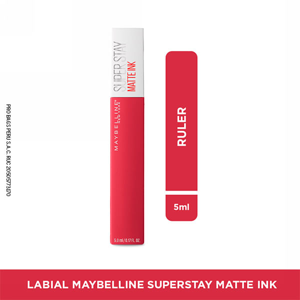 Labial Líquido Super Stay Matte Ink Tono Ruler - Mumuso